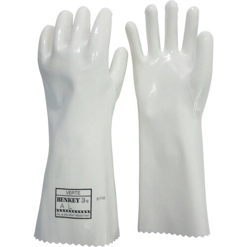 ミドリ安全　耐薬品用手袋　ベンケイ3号A　LサイズJAN：4979058245687メーカー：ミドリ安全（株） / ブランド：ミドリ安全 / 原産国：日本特長●有機溶剤に使用しても変化の少ない耐溶剤・耐油性手袋です。●長手タイプです。用途●...