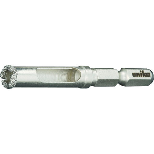 UNIKA　充電ダイヤコアビット　セミドライ　DJW12．0×60SJAN：4989270127142メーカー：ユニカ（株） / ブランド：UNIKA / 原産国：日本特長●独自開発の「セミドライワックス」をビット先端に塗布することで、磁器...