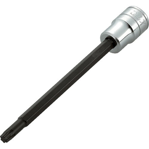 KTC　9．5sq．ロングT型トルクスビットソケットT27JAN：4989433148380メーカー：京都機械工具（株） / ブランド：KTC / 原産国：日本特長●ビット部は差込式で、交換が可能です。●差込角側は応力の集中を防ぐパワーフィ...