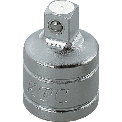 KTC　9．5sq．ソケットアダプタ　全長25．0mmJAN：4989433605500メーカー：京都機械工具（株） / ブランド：KTC / 原産国：日本特長●差込角の異なるソケットと駆動工具を接続するアタッチメントです。●ガタつきを最小...