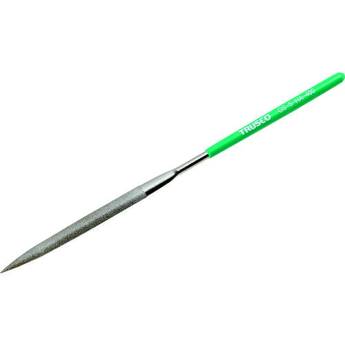 TRUSCO　ダイヤモンドヤスリ　精密用＃400　半丸　1本入　全長140mm（10本組サイズ）JAN：4989999021387メーカー：トラスコ中山（株） / ブランド：TRUSCO / 原産国：日本特長●超硬合金、焼き入れ鋼、セラミッ...