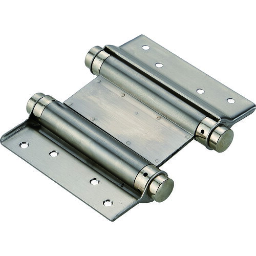 TRUSCO　ステンレス製自由蝶番　両開　全長127mm　（2個入）JAN：4989999307672メーカー：トラスコ中山（株） / ブランド：TRUSCO / 原産国：台湾特長●常に扉が閉じた状態を保つようにばねが内蔵されています。●ト...