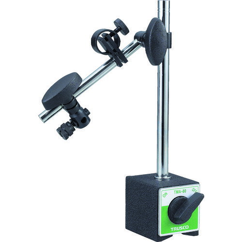 特長●アジャスターで測定器などの保持方向を微調整できます。(微動範囲:2mm)用途●測定器の保持具として使用できます。仕様●吸着力(N)：800●マグネット幅(mm)：50●マグネット奥行(mm)：60●マグネット高さ(mm)：55●主柱取...