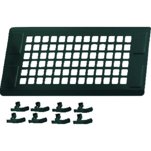 特長●マグネットはラバーコーティング仕様です。用途●ツールワゴン・キャビネットなどにマグネットで貼り付け、工具などの整理に。仕様●最大荷重(kg)：3●幅(mm)：310●奥行(mm)：8●高さ(mm)：160●付属フック(個)：8仕様2材...