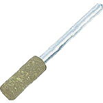 TRUSCO　高切削ゴム軸付砥石　Φ4X幅13X軸3　＃80　10本入JAN：4989999359732メーカー：トラスコ中山（株） / ブランド：TRUSCO / 原産国：日本特長●GCと多結晶多孔性砥粒で結晶していますので一般のゴム軸付...