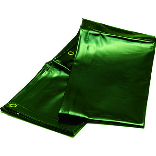 TRUSCO　溶接遮光シートのみ　0．35T×W970×H1470　緑JAN：4989999363401メーカー：トラスコ中山（株） / ブランド：TRUSCO / 原産国：日本特長●溶接遮光フェンス用の替シートです。●周囲折り返しターポリ...