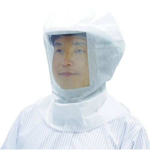 特長●前面には防曇フィルムを使用し、曇りにくくなっています。●頭巾内側についてるゴム紐にて頭に固定する事ができます。●ヘルメットの上から被る事ができるので、軽度の粉じんなどを防ぐ事ができます。用途●塗装、建築現場。仕様●色：ホワイト●サイズ...
