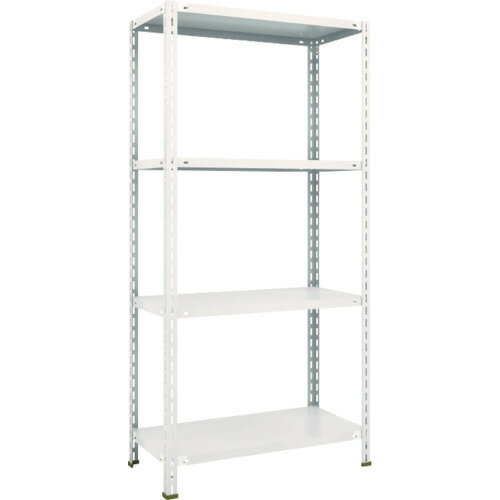 TRUSCO　スチールラック　軽量棚　中棚ボルトレス型　875X450X1800　4段　ネオグレーJAN：4989999720471メーカー：トラスコ中山（株） / ブランド：TRUSCO / 原産国：日本特長●組み立て簡単、今までボルト組...
