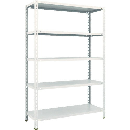 TRUSCO　スチールラック　軽量棚　中棚ボルトレス型1200X450X1800　5段　ネオグレーJAN：4989999720549メーカー：トラスコ中山（株） / ブランド：TRUSCO / 原産国：日本特長●組み立て簡単、今までボルト組...