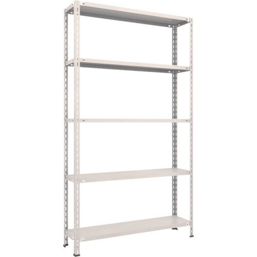 TRUSCO　スチールラック　軽量棚　中棚ボルトレス型1200X300X2100　5段　ネオグレーJAN：4989999720730メーカー：トラスコ中山（株） / ブランド：TRUSCO / 原産国：日本特長●組み立て簡単、今までボルト組...