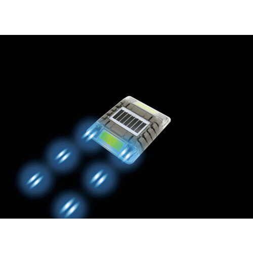 CATEYE　ルミナスアイ・マイティC　長寿命型ソーラー式点滅　片面　青JAN：4990173036233メーカー：（株）キャットアイ / ブランド：CATEYE / 原産国：日本特長●ソーラー式のため、太陽光があたる箇所では電池交換不要で...