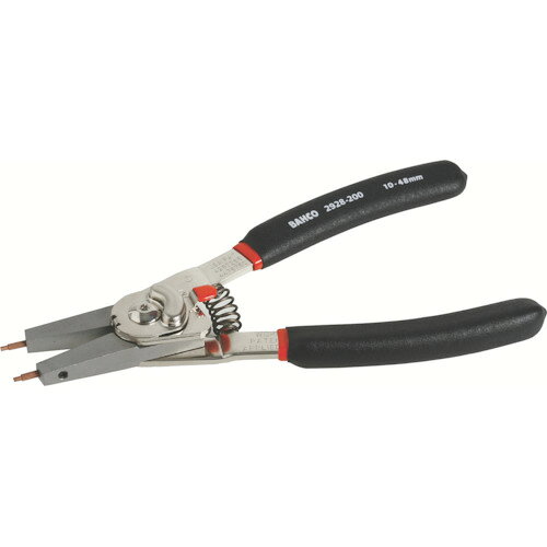 BAHCO　穴・軸兼用スナップリングプライヤー　全長250mm　穴用適合リング46−102mm　軸用適合リング32−102mm JAN：7314150056538 メーカー：スナップオン・ツールズ（株） / ブランド：BAHCO / 原産国...