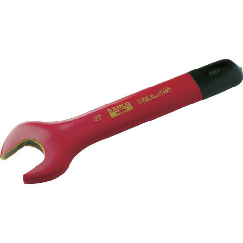BAHCO　1000V絶縁仕様片口スパナ17mm JAN：7314150120949 メーカー：スナップオン・ツールズ（株） / ブランド：BAHCO / 原産国：スペイン 特長●安全を目視で確認できるセーフティーサイン付です。●耐電圧試験...