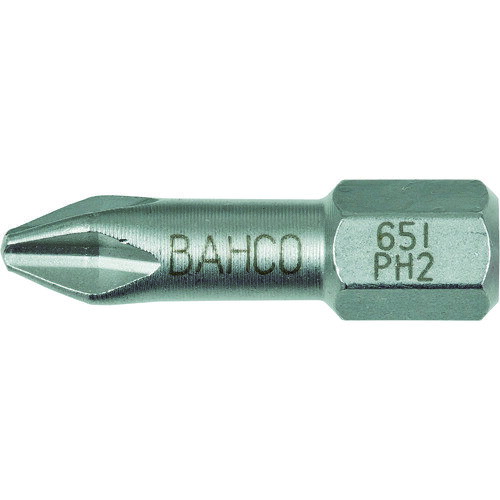 BAHCO　片頭ドライバービット　ステンレス製　2個入り　PH2　全長25mm JAN：7314150201259 メーカー：スナップオン・ツールズ（株） / ブランド：BAHCO / 原産国：チェコ 特長●ドイツ連邦の商標「EDELSTA...
