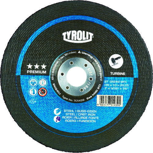TYROLIT　オフセット砥石　T−Grind　125mm　＃24JAN：9009017015183メーカー：TYROLIT社 / ブランド：TYROLIT / 原産国：タイ特長●特にラフで、砥石、グラインダーに負荷がかかる作業に、最大限の...