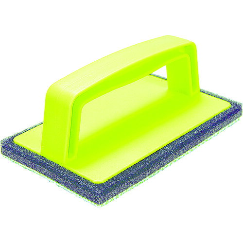 【特長】●洗剤を使わずに水で濡らしてこするだけで汚れを落とせます。●W繊維が表面の凹凸に入り込み汚れをかきだします。【用途】●玄関タイル、コンクリートなどの汚れ取りに。【仕様】●色：グリーン●縦(mm)：90●横(mm)：150●厚さ(mm...
