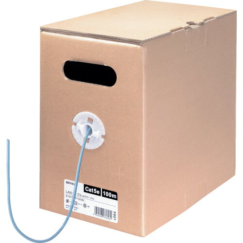 【特長】●Cat5e対応LANケーブル長尺タイプです。●シールドタイプです。【仕様】●色：ブルー●カテゴリ種類：カテゴリ5e●芯数：8●ケーブル色：ブルー●ケーブル長(m)：100●対応規格：カテゴリー5e（1000BASE-T）、テゴリー...