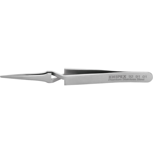 KNIPEX　逆作用ピンセット（INOX）　120mmJAN：4003773086802メーカー：KNIPEX社 / ブランド：KNIPEX / 原産国：スイス特長●先端形状は左右対称でバランスに優れています。●表面はマットで傷付きにくく、...
