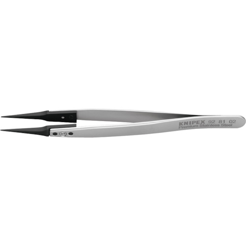 KNIPEX　ESDチップ交換式ピンセット　130mmJAN：4003773087113メーカー：KNIPEX社 / ブランド：KNIPEX / 原産国：スイス特長●強靭で高い耐腐食性●エッジはポリッシュ仕上げ、表面はマットで傷がつきにくく...