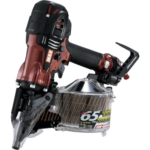 MAX　スーパーネイラ　HN−65N4（D）−RJAN：4902870861445メーカー：マックス（株） / ブランド：MAX / 原産国：日本特長●新機構により部品交換、切替なしで79種類の釘が打てます。●新・風量調整エアダスタ搭載、ト...