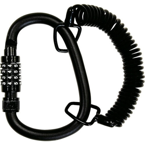 WAKI　カラビナ錠ワイヤー付JAN：4903757314054メーカー：和気産業（株） / ブランド：WAKI / 原産国：中国特長●ワイヤーの長さが180cmあり、盗難防止になります。用途●機械工具等の持ち去り防止に。仕様●ダイヤル：4...