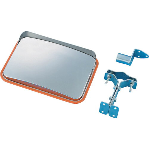 緑十字　小型カーブミラー（ステンレスタイプ）　壁角SS35　225×320mm　取付金具付 JAN：4932134280019 メーカー：（株）日本緑十字社 / ブランド：緑十字 / 原産国：日本 特長●ワレない・ヒズマない、ミラー本体がス...