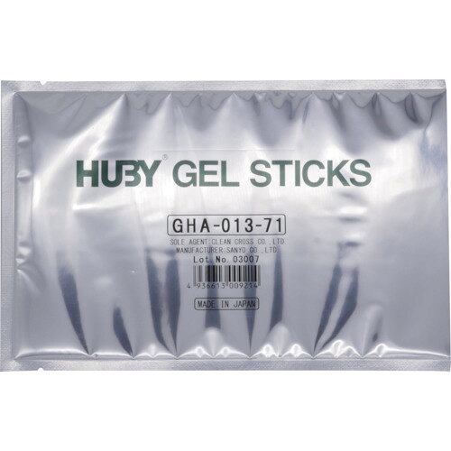 HUBY　GEL　STICKS　Φ1．3mmX71mmJAN：4936613009214メーカー：（株）クリーンクロス / ブランド：HUBY / 原産国：日本特長●有害化学物質を含まない環境に配慮した製品です。仕様●先端径(mm)：1.3...