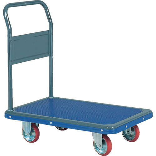 アイケー　プレス製運搬車　固定ハンドルタイプ　均等荷重250kg JAN：4945702002029 メーカー：（株）石川製作所 / ブランド：アイケー / 原産国：日本 特長 ●多種・多様な工場内の運搬に利用できます。 仕様 ●均等荷重(...