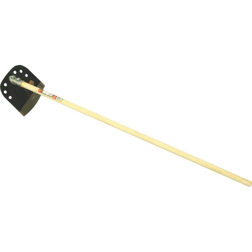 金象　三徳ジョレン　柄共　JAN付　全長1360×先幅240mm JAN：4960517072258 メーカー：浅香工業（株） / ブランド：金象 / 原産国：日本 特長 ●頭部に焼入れ・焼戻しの熱処理を行っています。 用途 ●うね上げ、土...