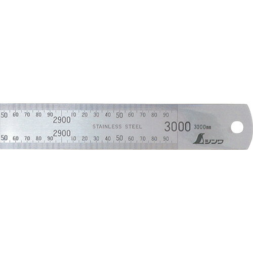 シンワ　直尺ステン　3000mm JAN：4960910140790 メーカー：シンワ測定（株） / ブランド：シンワ / 原産国：日本 特長 ●長さの許容差はJIS規格より優れています。●目盛はエッチングで刻み、黒クロムメッキを施している...
