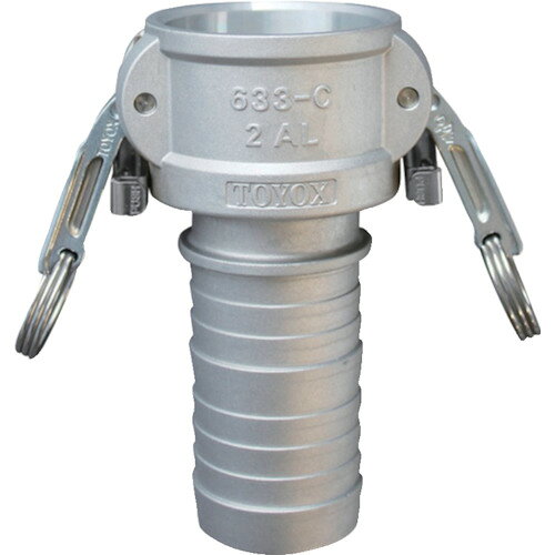 TOYOX　カムロック　ツインロックタイプカプラー　ホースシャンク　アルミ　633−CL　1−1／4インチ　AL JAN：4975196916205 メーカー：（株）トヨックス / ブランド：TOYOX / 原産国：日本 特長●【標準化】ア...