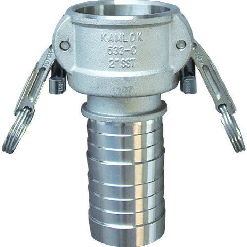TOYOX　カムロック　ツインロックタイプカプラー　ホースシャンク　ステンレス　633−CL　2インチ　SST JAN：4975196917042 メーカー：（株）トヨックス / ブランド：TOYOX / 原産国：日本 特長●【標準化】アー...
