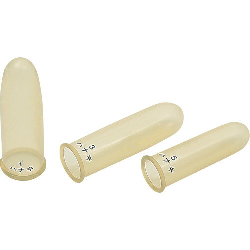 ハナキゴム　工業用指サック中短 JAN：4975918860144 メーカー：ハナキゴム（株） / ブランド：ハナキゴム / 原産国：日本 特長 ●厚みがあるのに柔らかく作業性の良い指サックです。●繰り返しお使いいただけゴミ排出削減に役立ち...