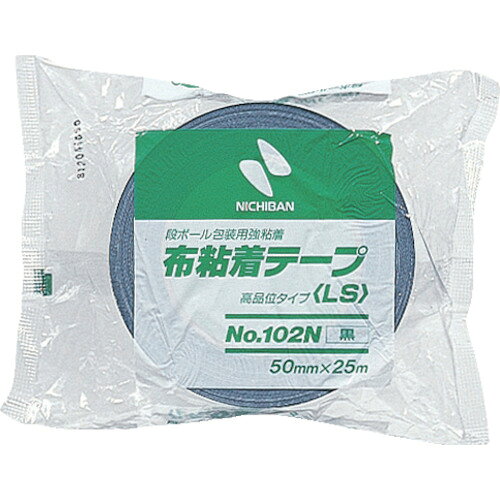 ニチバン　布粘着テープ102N黒50mmX25m JAN：4987167034054 メーカー：ニチバン（株） / ブランド：ニチバン / 原産国：日本 特長 ●強粘着で抜群の保持力です。●巻戻しが軽く作業効率も良好です。 用途 ●重量ダン...