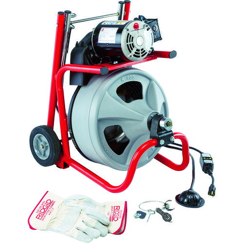 RIDGID　ドレンクリーナー　K−400W／C−31IW JAN：95691269935 メーカー：Ridge　Tool　Company / ブランド：RIDGID / 原産国：アメリカ 特長●持ち運びに便利な運搬用カート一体型です。●ケ...