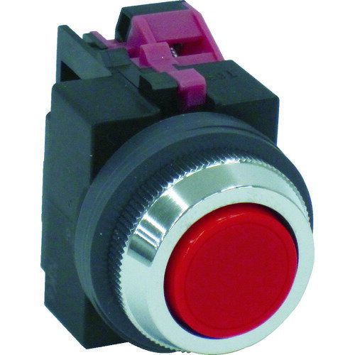 IDEC　Φ25丸平形押しボタンスイッチJAN：trusco1286014メーカー：IDEC（株） / ブランド：IDEC / 原産国：日本特長●φ22・25・30mmコントロールユニット全機種に同じコンタクトブロックを搭載し、安全性・省工...