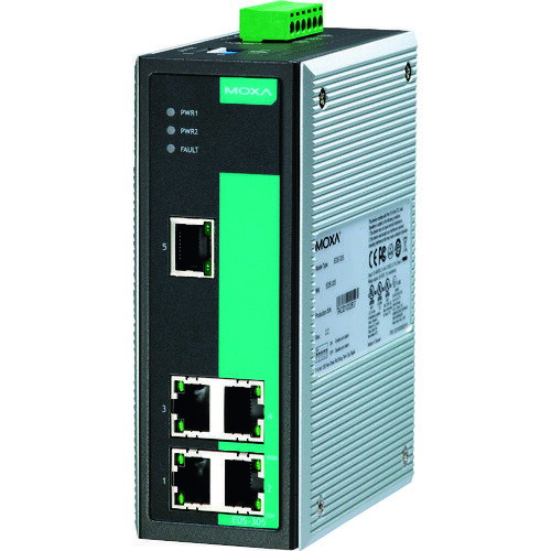 MOXA　5ポート（RJ45×5）　アンマネージド　イーサネットスイッチJAN：trusco1688064メーカー：アイ・ビー・エス・ジャパン（株） / ブランド：MOXA / 原産国：台湾特長●過酷な環境での使用にも適した堅牢な産業用アン...