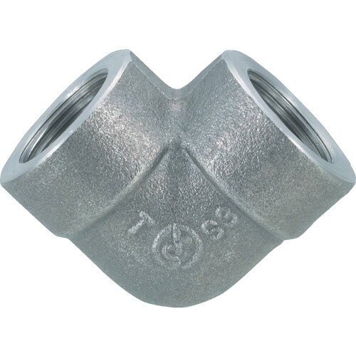 フジトク　90°エルボ　90E　10A　炭素鋼　ねじ込みJAN：trusco2266199メーカー：（株）フジトク / ブランド：フジトク / 原産国：日本用途●油圧配管（鉄鋼・機械・造船など）の接続に。仕様●呼び径A：10●呼び径B：3/...