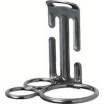 【特長】●ベルトからの着脱しやすい工具差しです。【用途】●ハンマー・バールに。【仕様2】●固定式トリプルリング【材質／仕上】●本体：SC材