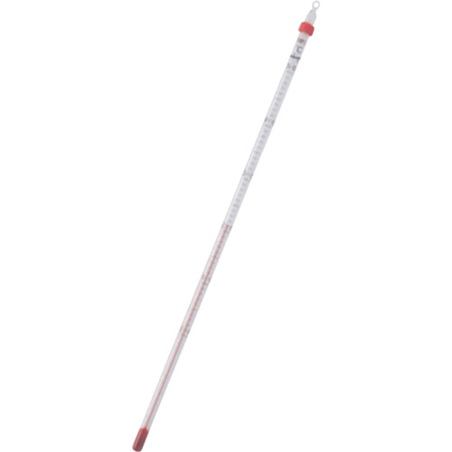 【仕様】●測定温度範囲(℃)：0〜50●温度最小表示(℃)：1●液部：白灯油●径(mm)：6●長さ(mm)：300●アルコール棒状温度計【仕様2】●筒入り●コロガリ防止ゴム付き●温度最小表示：1℃●測定精度：±1目盛り●液部：白灯油●径×長...