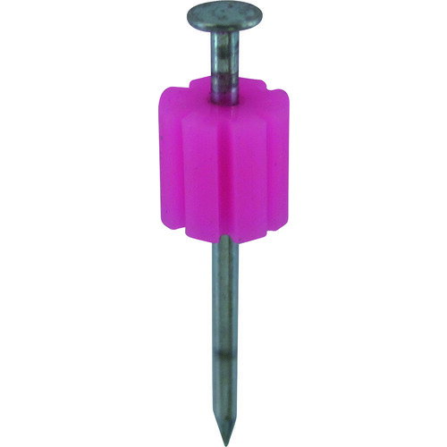 【特長】●樹脂の部分が表面からでている状態まで釘を打ち込み、釘に折れる加工をほどこしています。【用途】●釘の頭をかくしたい箇所に。【仕様】●寸法(mm)d：1.2●全長(mm)：22●頭部径(mm)：3.2●番手(#)：18●規格：F-22...