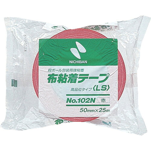 【特長】●強粘着で抜群の保持力です。●巻戻しが軽く作業効率も良好です。【用途】●重量ダンボールの封かんに。【仕様】●色：赤●幅(mm)：50●長さ(m)：25●厚さ(mm)：0.3●テープカット条件：手で切断可能●粘着力(N/10mm)：4...