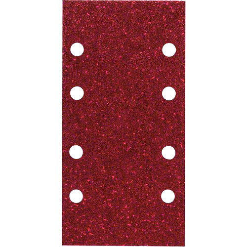 【用途】●軟硬木材、金属の研磨に。【仕様】●粒度(#)：60●サイズ(mm)：93×186●セット内容：10枚入り【仕様2】●マジック式●吸じん用穴つき【材質／仕上】●褐色アルミナ研削材