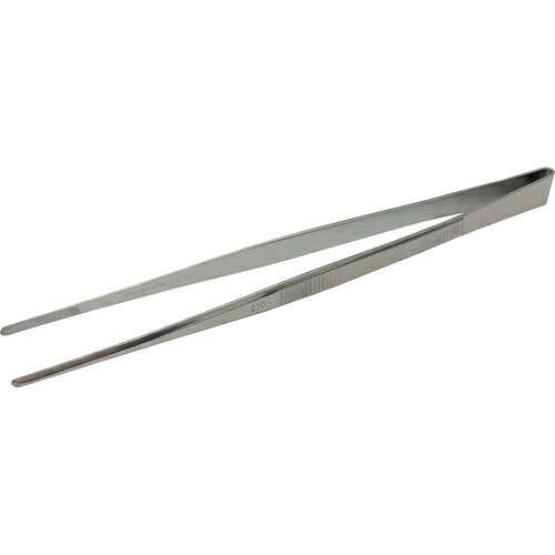 【特長】●先端内側にギザギザが入っております。【仕様】●全長(mm)：210●先端幅(mm)：3.5●先端厚さ(mm)：2.5【材質／仕上】●ステンレス(SUS430)