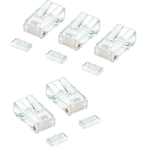 【特長】●自作用RJ-45コネクタです。●エンハンスドカテゴリ5（ギガビットイーサネット）に対応しています。●単線用です。【仕様】●種類：RJ45【仕様2】●構造：単線用●対応伝送帯域：エンハンスドカテゴリ5（1000BASE-T・100B...