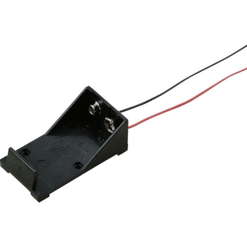 【特長】●RoHS対応品です。【用途】●電池ホルダー【仕様】●間口(mm)：30●色：ブラック●奥行(mm)：54●高さ(mm)：20.7●本体材質：ABS【仕様2】●電池構造：006P×1●リード線(mm)：φ0.16×7芯×外径φ1.3...