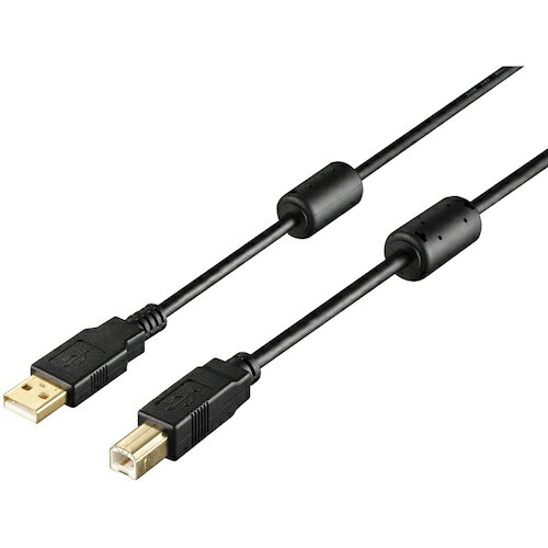 【特長】●USB 2.0対応のUSBケーブル（A to B） ●フェライトコア付き 【仕様】●色：ブラック●長さ(m)：1.5【仕様2】●USB2.0 A to Bフェライトコア付ケーブル1.5mブラック