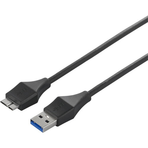 【特長】●USB 3.0対応のUSBケーブル（A to 3.0 Micro-B） ●挿す方向がすぐわかるコネクターデザインを採用 ●柔らかくて使いやすいスリムケーブル 【仕様】●色：ブラック●長さ(m)：0.5