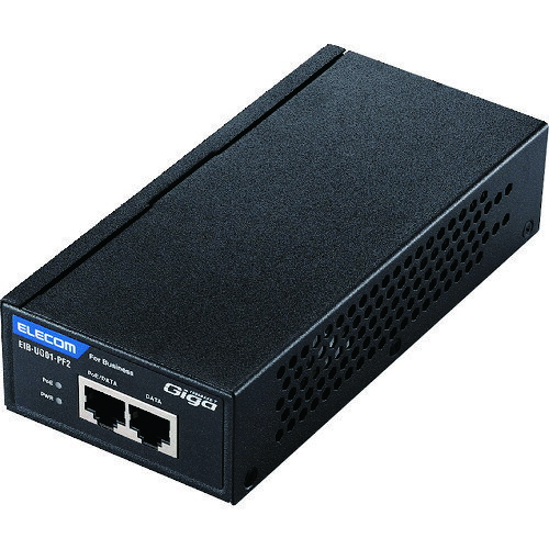 【特長】●PoE対応デバイスにLANケーブルを通じて電力を供給できるIEEE802.3af規格準拠のPoE(Power over Ethernet)インジェクターです。【用途】●電源が確保しづらい場所へのPoE対応機器設置に最適! 工場やサ...