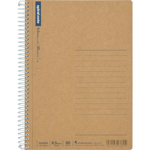 【特長】●心地よい書き味が定評のマルマン国産筆記用紙です。【仕様】●用紙サイズ：B6●中紙(枚)：80【仕様2】●B6サイズ横罫80枚